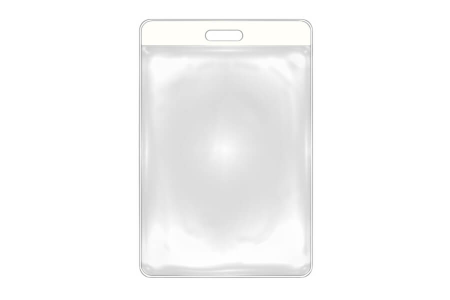Vertical Vinyl Badge Holders