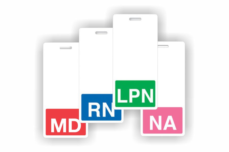 Vertical Medical Badge Backers