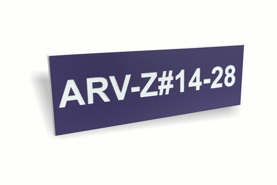 Engraved Rectangular Industrial Tags